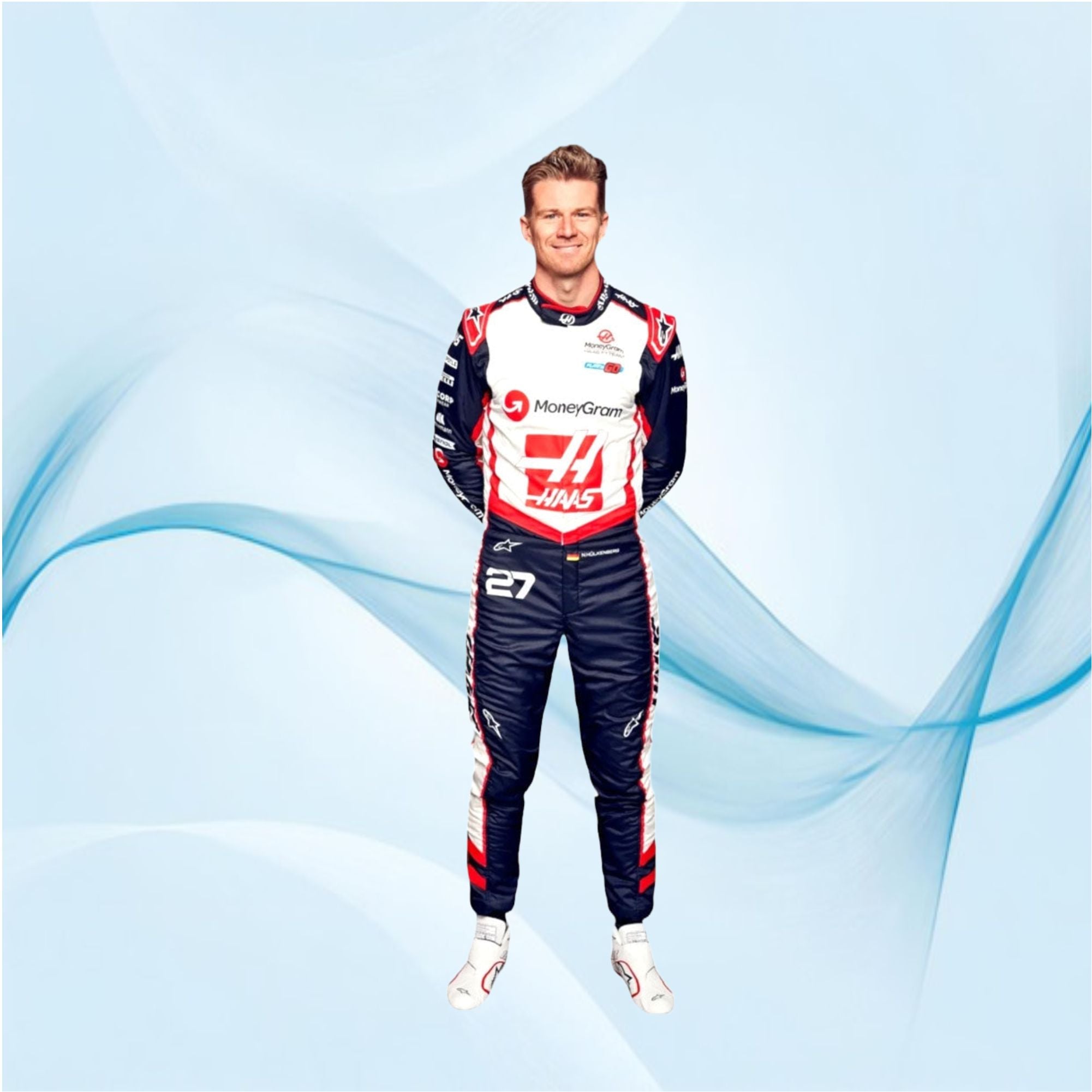 Nico Hulkenberg 2024 F1 Team Haas Racing Suit – Beat Racewears