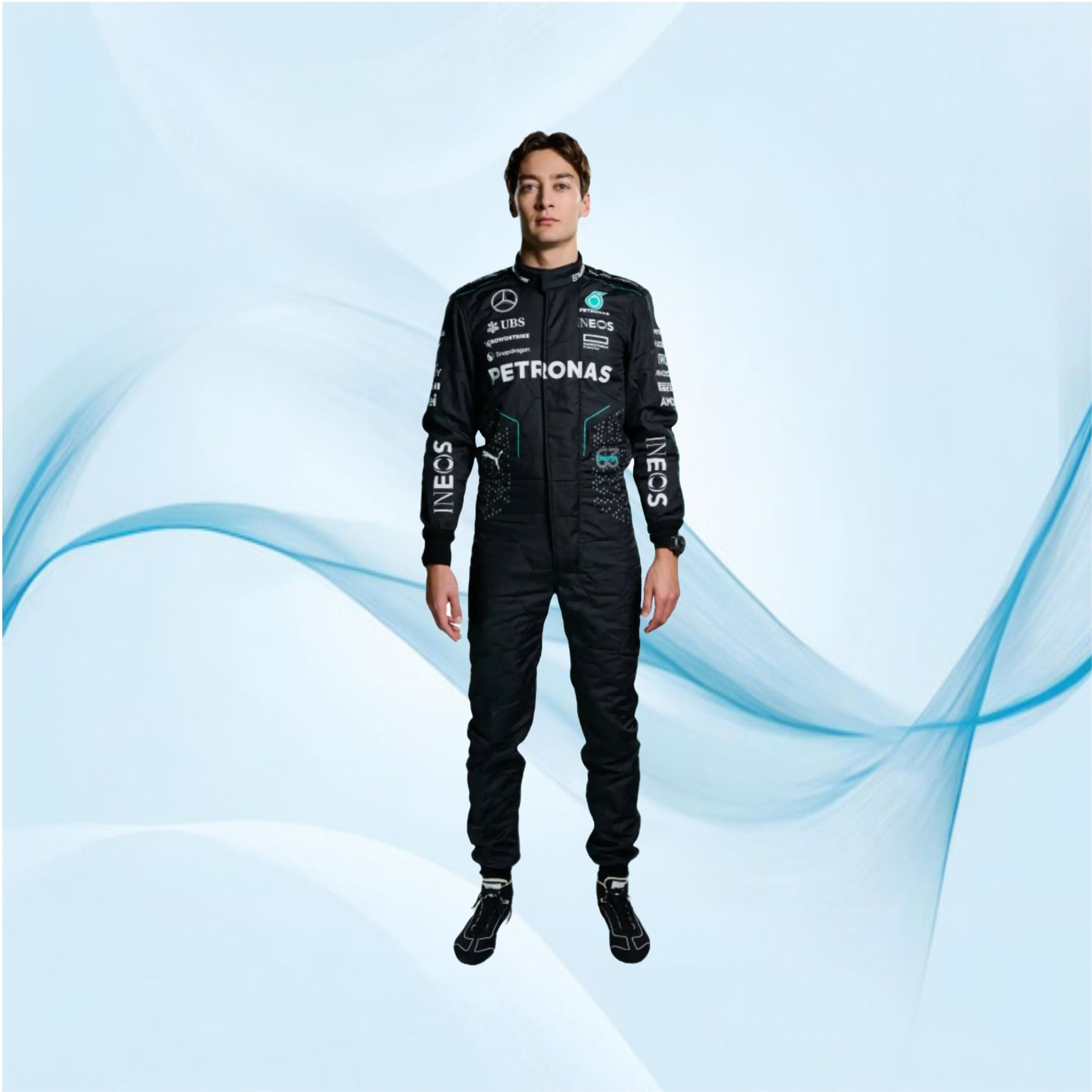 George Russell 2024 Mercedes AMG F1 Replica Racing Suit – Beat Racewears