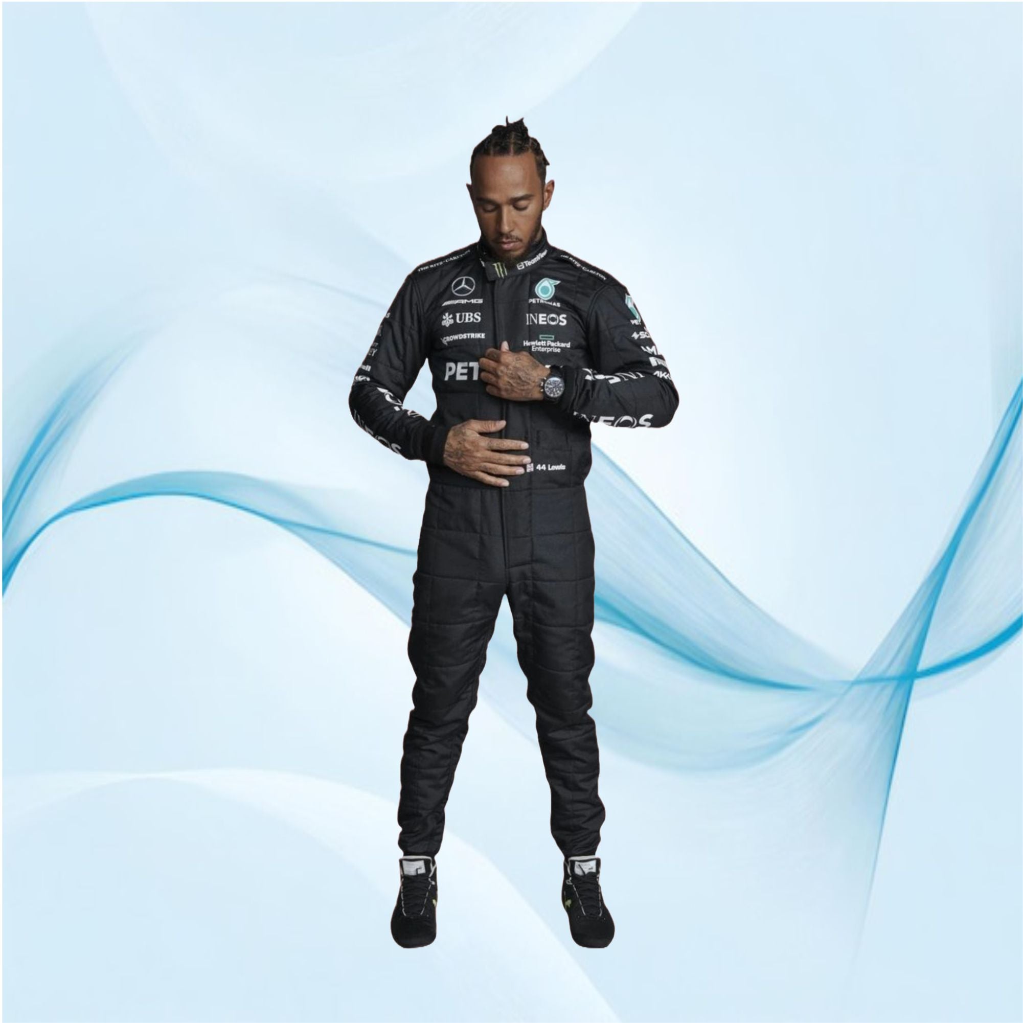 F1 Lewis Hamilton New Model 2023 Printed Suit In All size – Beat Racewears