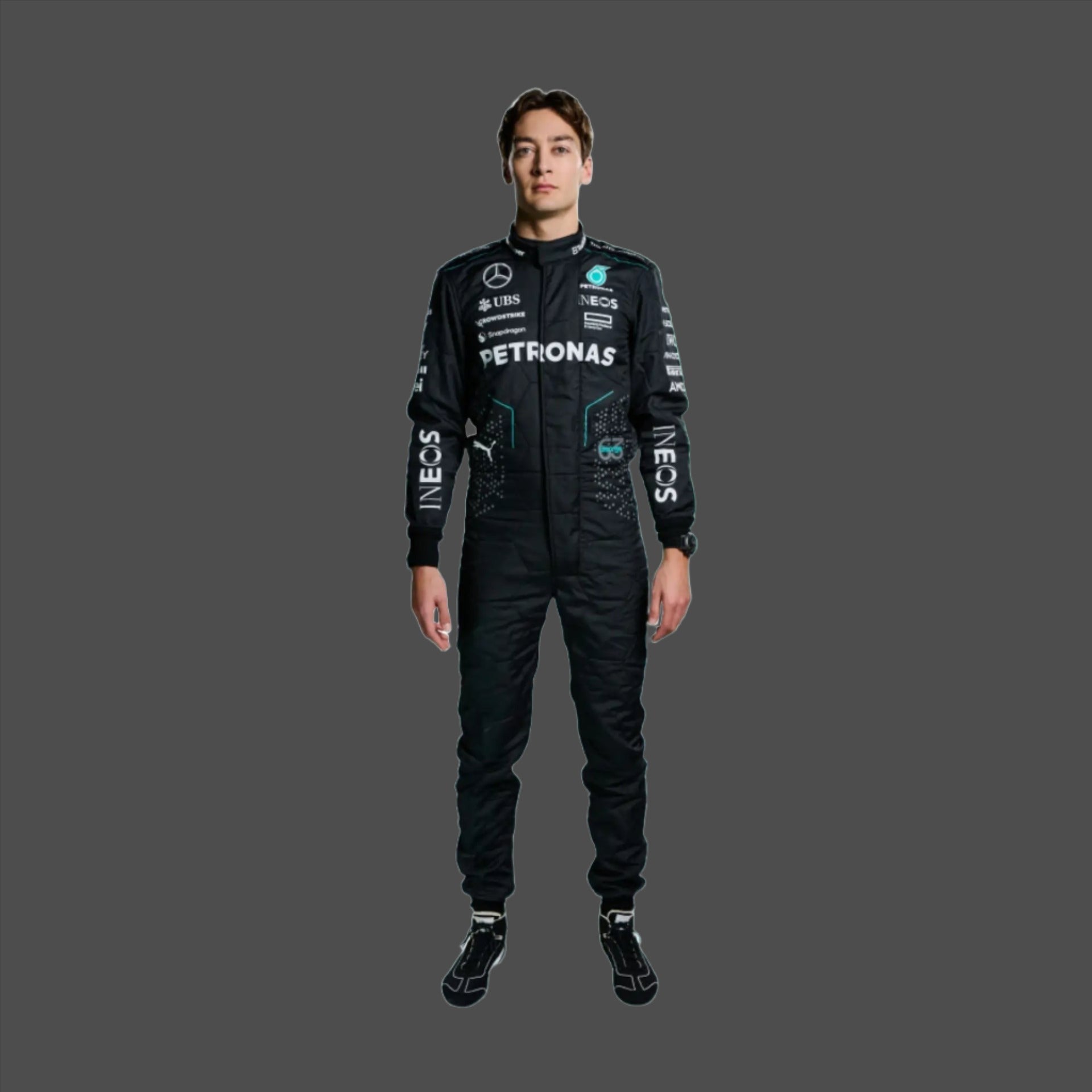 George Russell 2024 Mercedes AMG F1 Replica Racing Suit – Beat Racewears